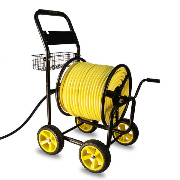 Heavy Duty 4 Wheel Hose Cart – 400 Ft Capacity | Real Hose Storage