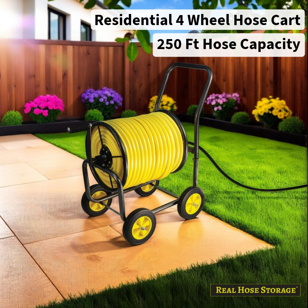 4-Wheel Residential Hose Cart | Real Hose Storage